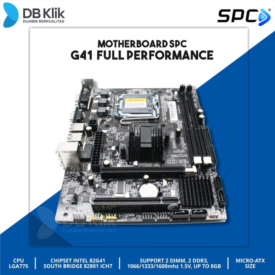 Jual Motherboard SPC G41 | Shopee Indonesia