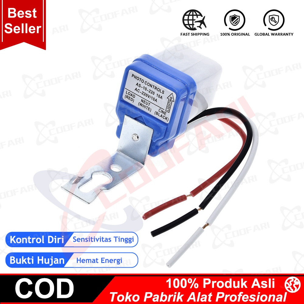 Jual Photocell Fotosel Sensor Cahaya Lampu LED Saklar Otomatis Siang ...