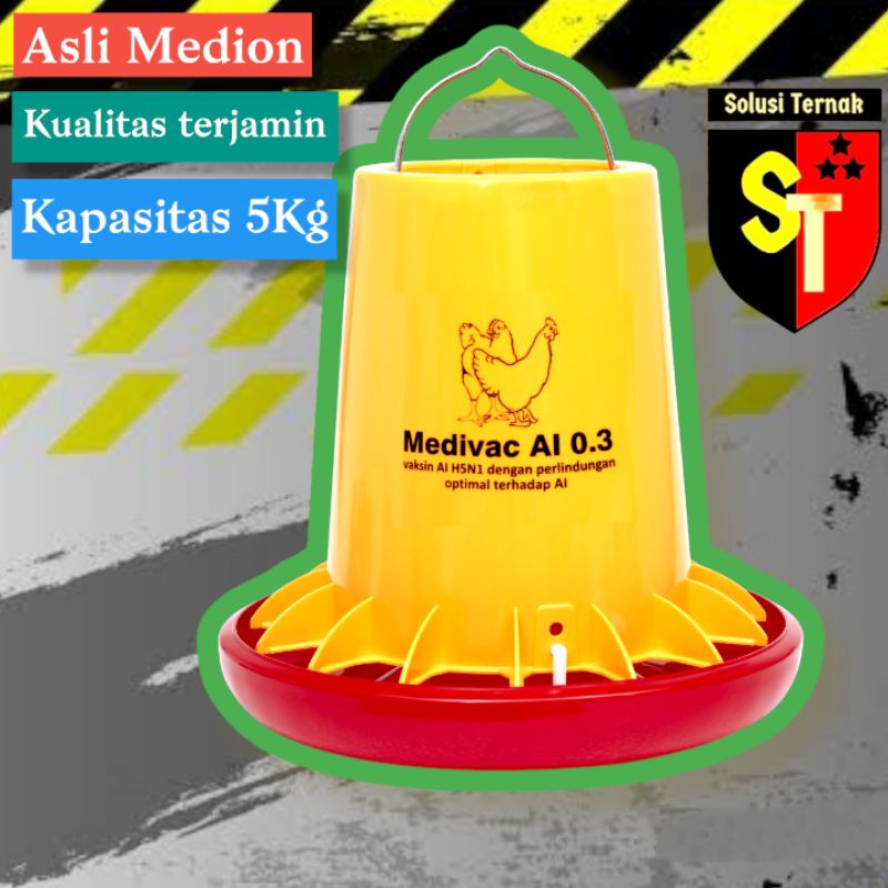 Jual Superfeeder Tempat Ransum Makan Ayam Multifeeder 5kg | Shopee Indonesia