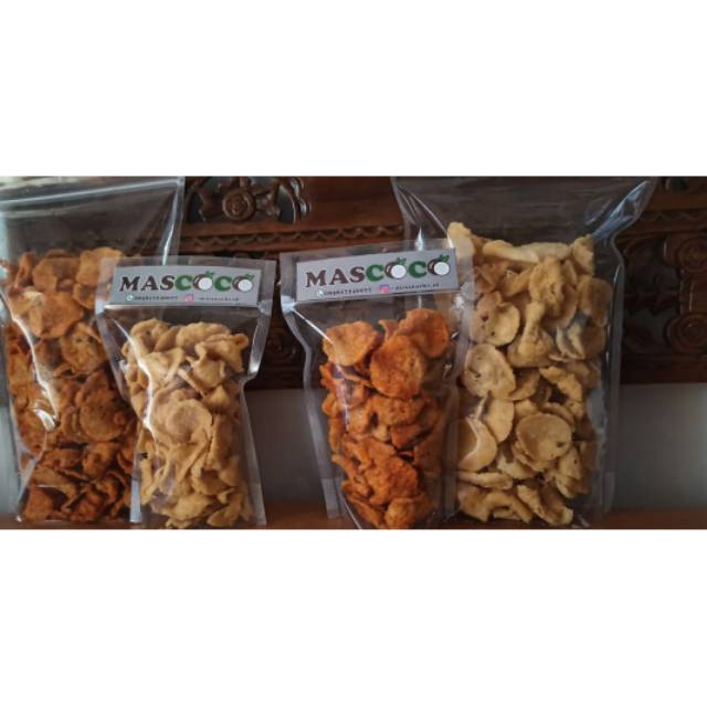 Jual CEMILAN ENAK DAN SEHAT KERIPIK KELAPA Ukuran Besar | Shopee Indonesia
