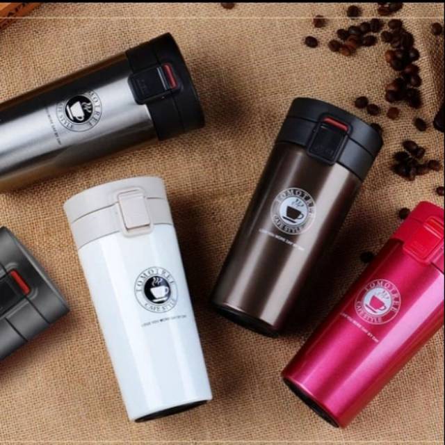 Jual Thermos Kecil Mini Termos kopi Stainless Steel Vacum Tumbler 380ml ...