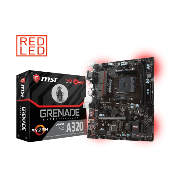 Jual MSI A320M Grenade (AM4, AMD Promontory A320, DDR4, USB3.1, SATA3 ...