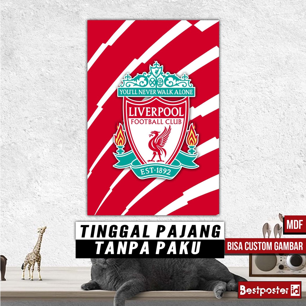 Jual Poster LIVERPOOL Frame Kayu BOLA MDF00144 | Shopee Indonesia