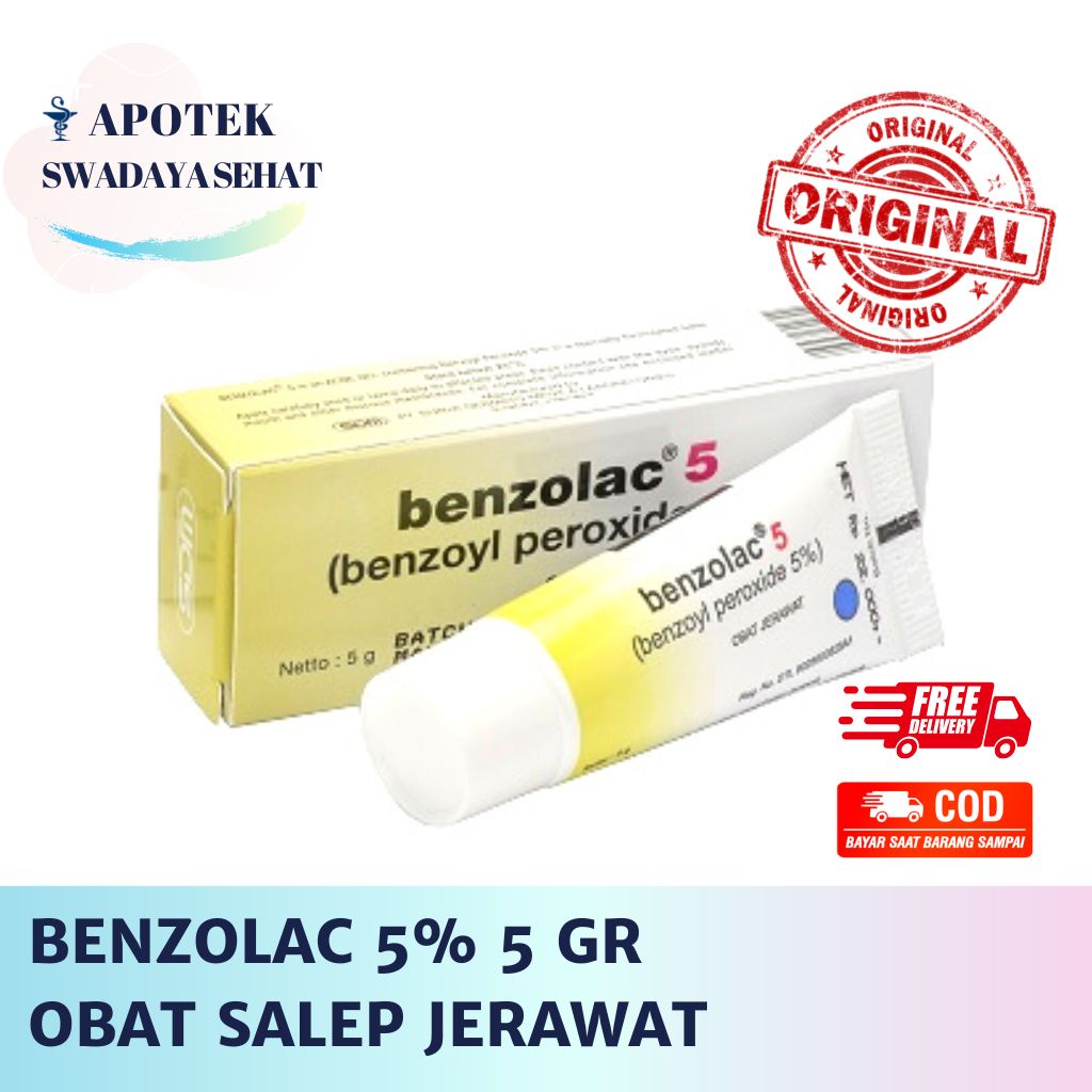 Jual BENZOLAC 5% 5 GR - Salep Krim Obat Jerawat Gel Benzoyl | Shopee ...