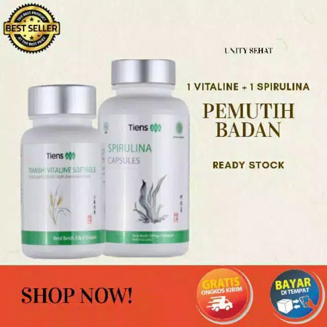 Jual [COD] pemutih seluruh tubuh VITALINE SOFTGELS, pemutih seluruh ...