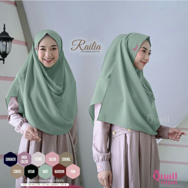Jual Railia Pasmina Instan | Shopee Indonesia
