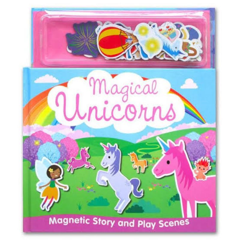 Jual Magical Unicorns Magnetic Story and Play Scenes Book | Shopee ...