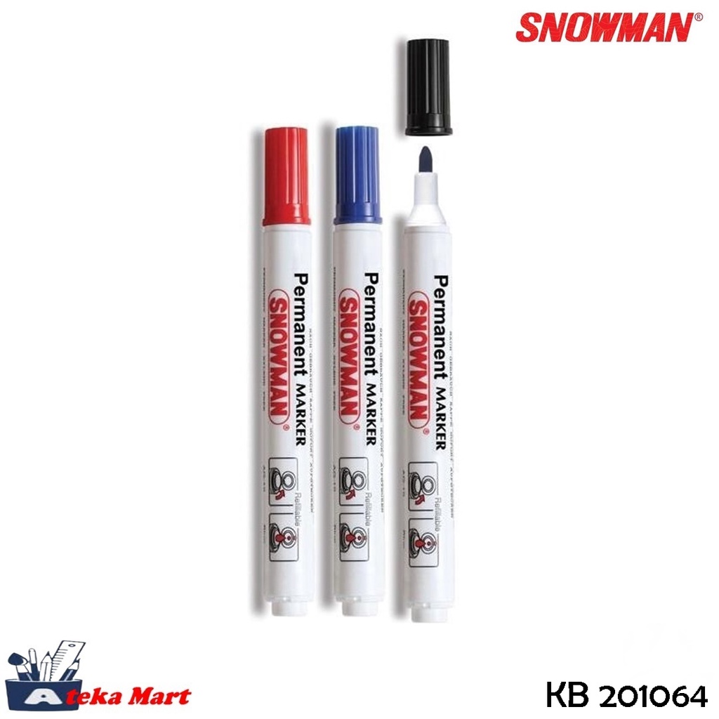 Jual [PCS] SNOWMAN PERMANENT MARKER AG-12 SPIDOL | Shopee Indonesia