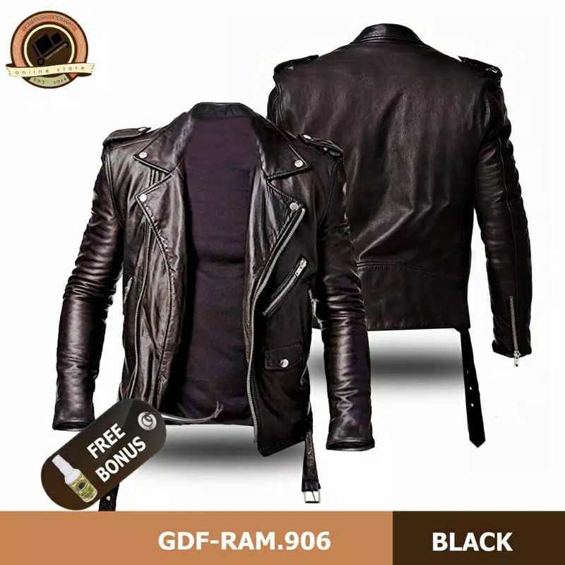 Jual Jaket Semi Kulit / Jaket Oscar Steal SENSOR / Jaket Motor Pria ...