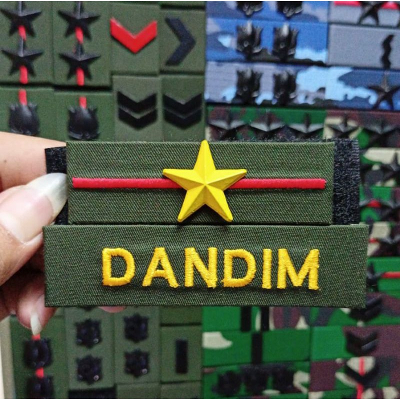Jual Pangkat Topi Pdl Komando + Nama | Shopee Indonesia
