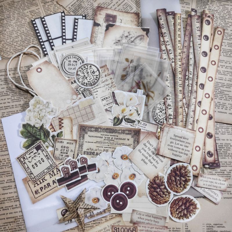 Jual JS001 Journal Set | 75 pc mini journal kit | Printable for journal ...