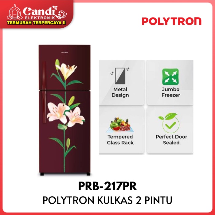 Jual POLYTRON Kulkas 2 Pintu Kapasitas 210 Liter PRB-217PR | Shopee ...