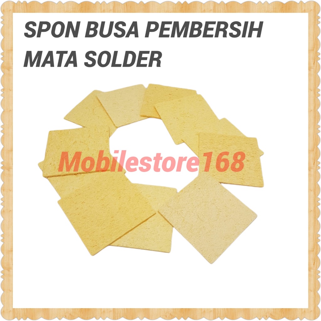 Jual SPONS BUSA PEMBERSIH MATA SOLDER / TIP CLEANER SPONGE UKURAN 6x6 ...