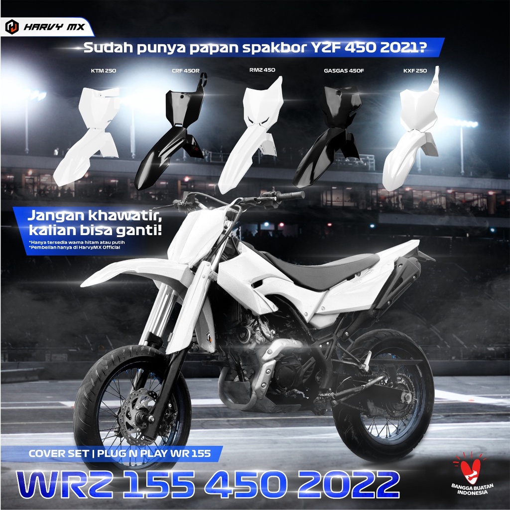 Jual Cover Set HARVY MX Supermoto WRZ 155 450 2022 Full Cover Body Set ...