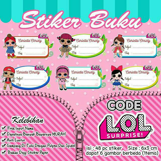 Jual STICKER BUKU | Shopee Indonesia