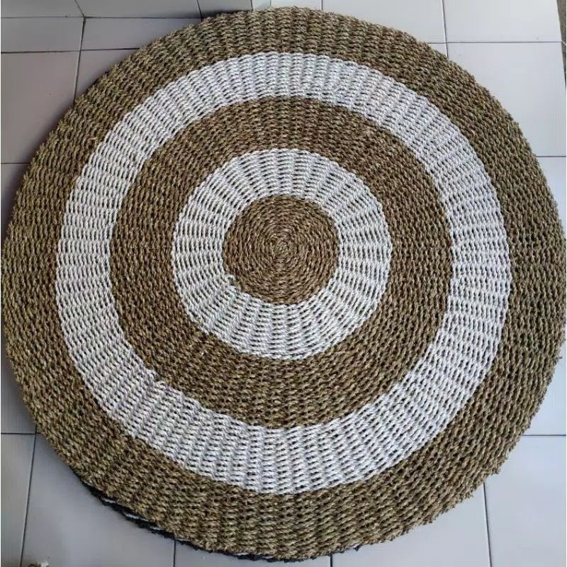 Jual UK 200cm / RUG SEAGRASS / KARPET anyaman/KARPET BULAT /FLOOR MAT ...