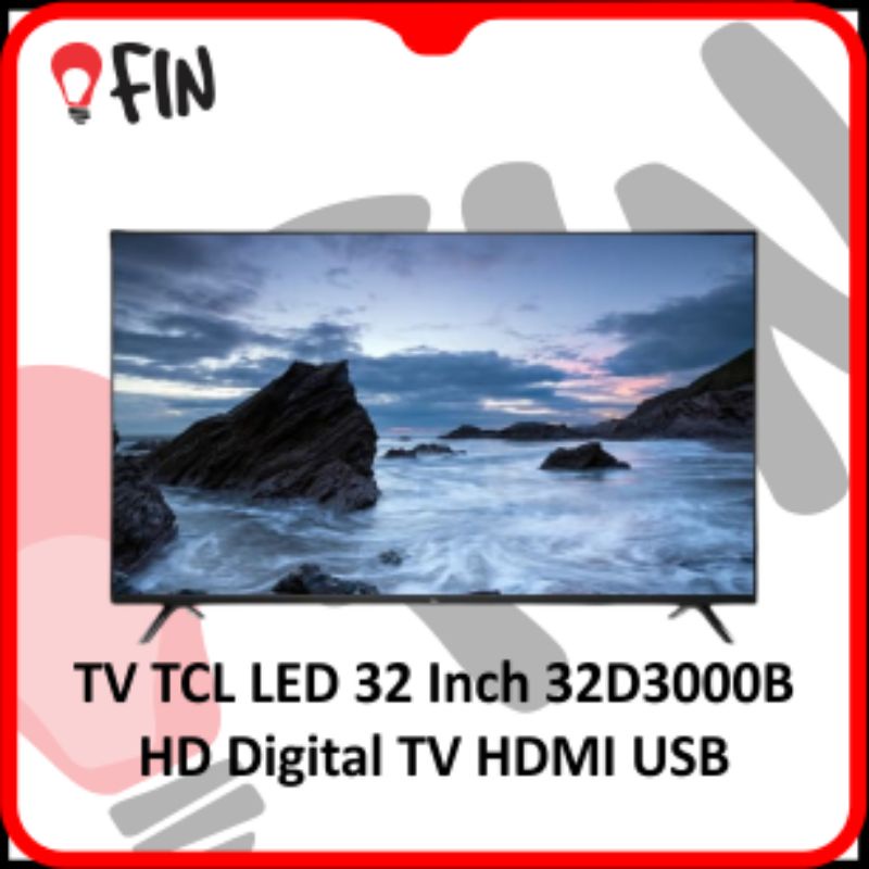 Jual TV TCL LED 32 Inch 32D3000B HD Digital TV | Shopee Indonesia