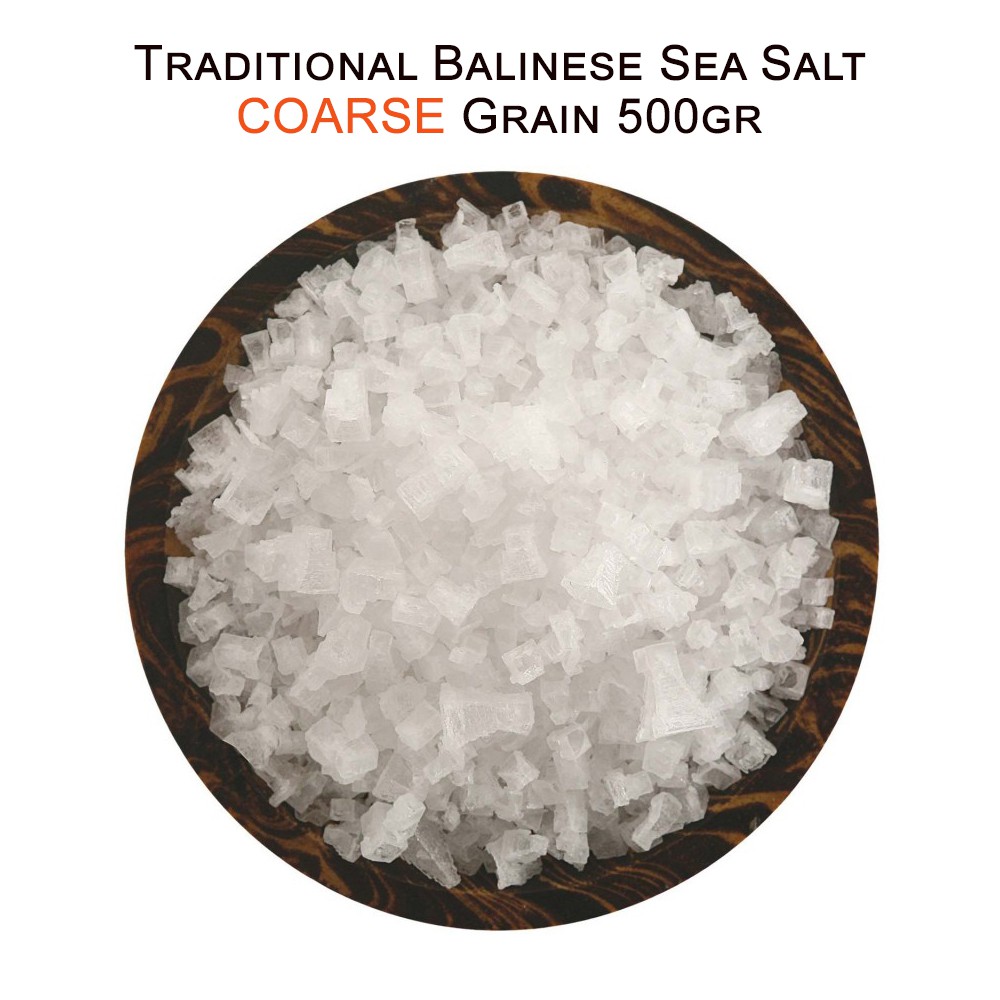 Jual Traditional Balinese Sea Salt COARSE Grain 500gr | Shopee Indonesia