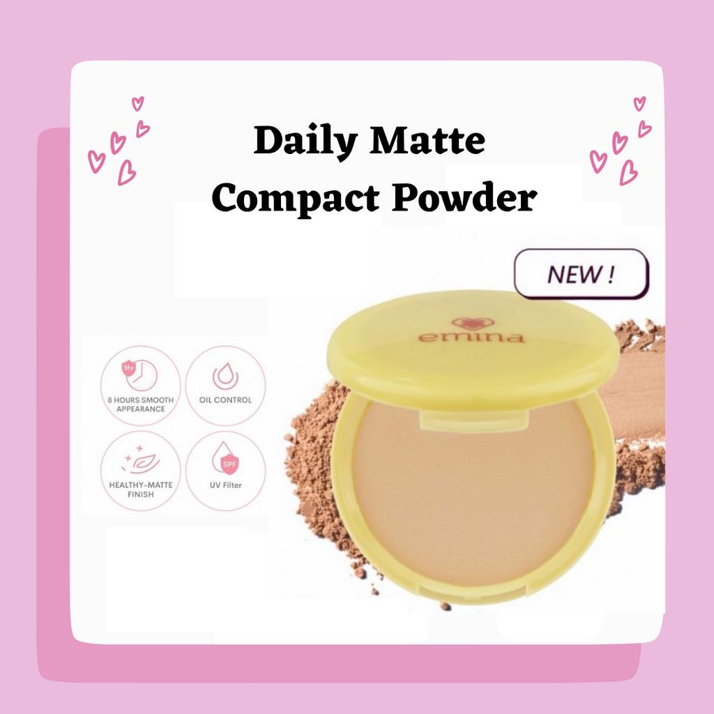 Jual Emina Daily Matte Compact Powder 11gr | Bedak Padat | Shopee Indonesia