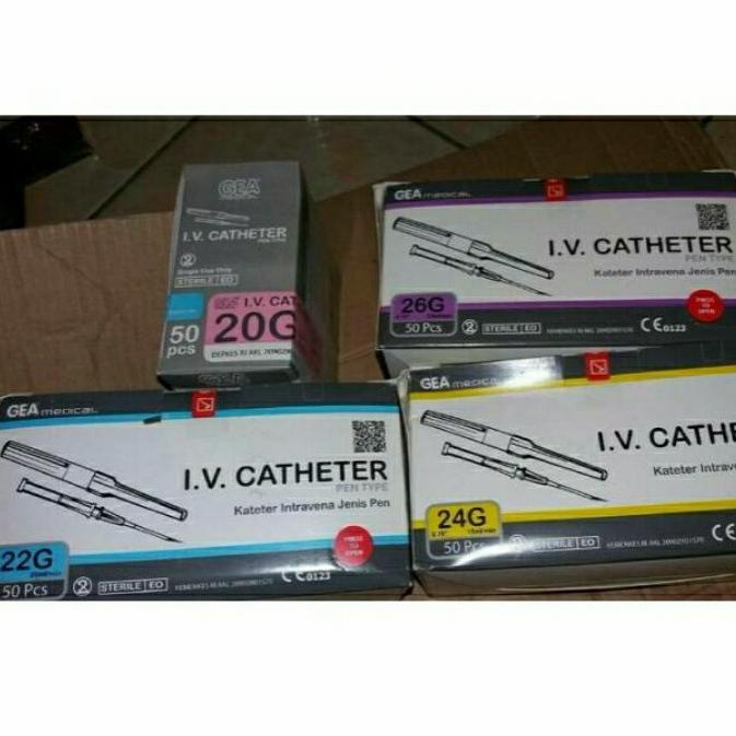 Jual IV Catheter Gea Jarum Infus Abocath IV kateter Box | Shopee Indonesia