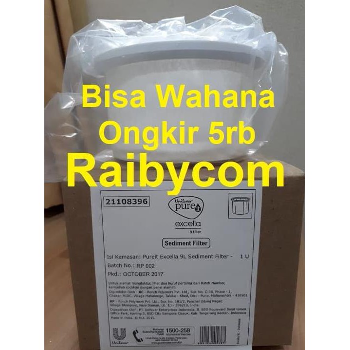 Jual Saringan Pureit Excella 9 Liter Mikro Filter Serat Micro Pure It ...