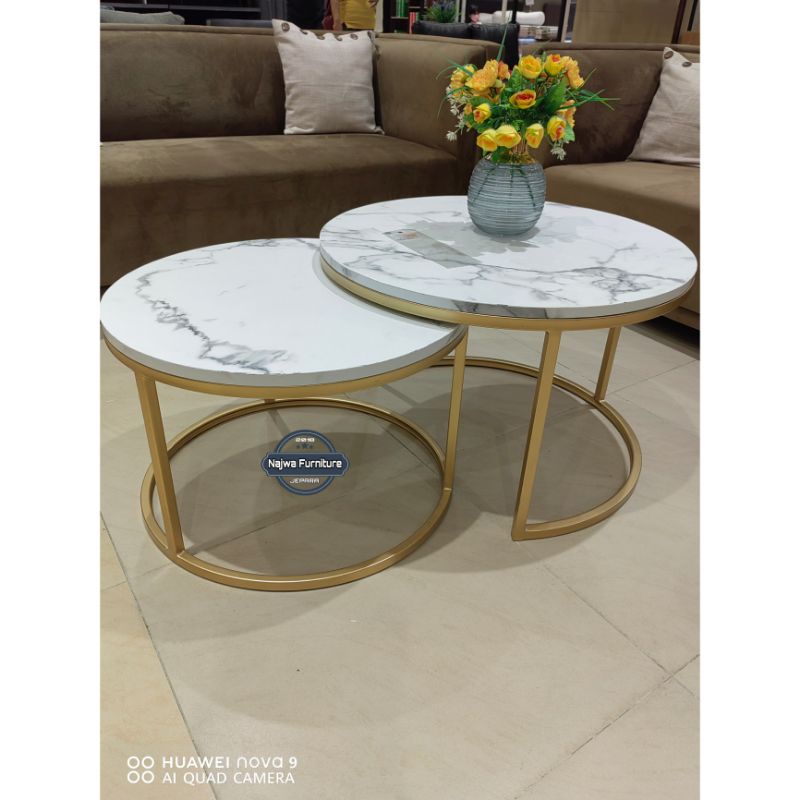 Jual MEJA TAMU BULAT TOP TABLE GRANIT MARMER BEST QUALITY | Shopee ...