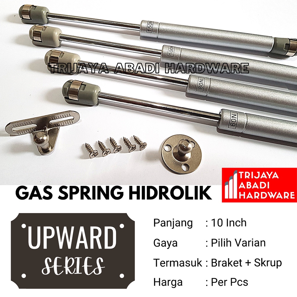Jual Gas Spring Hidrolik 10 inch - 60 N / 80 N / 100 N / 150 N Hidrolik ...