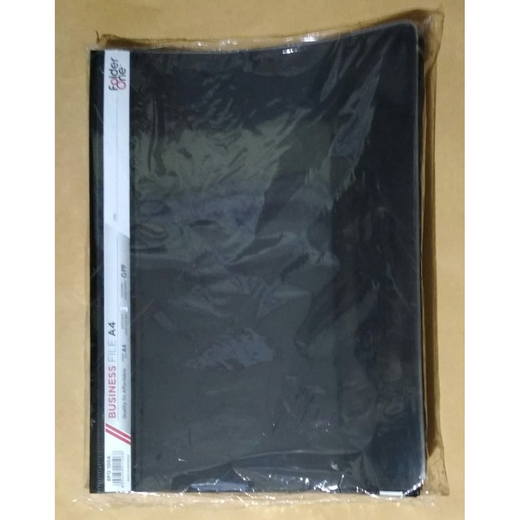 Jual BUSINESS FILE - MAP PLASTIK A4 FOLDER ONE HITAM | Shopee Indonesia