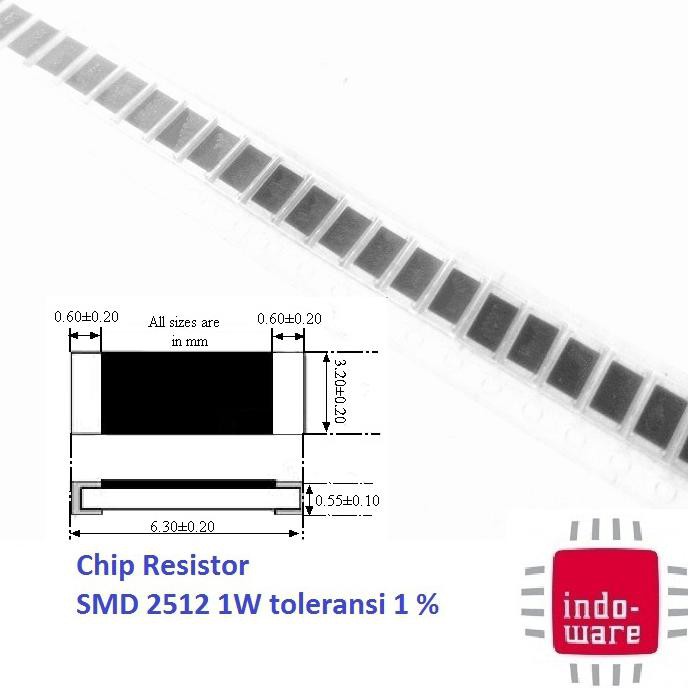 Jual 430R 430Ohm 430 R 430 Ohm Code 4300 Chip Resistor Smd 2512 1W 1% ...