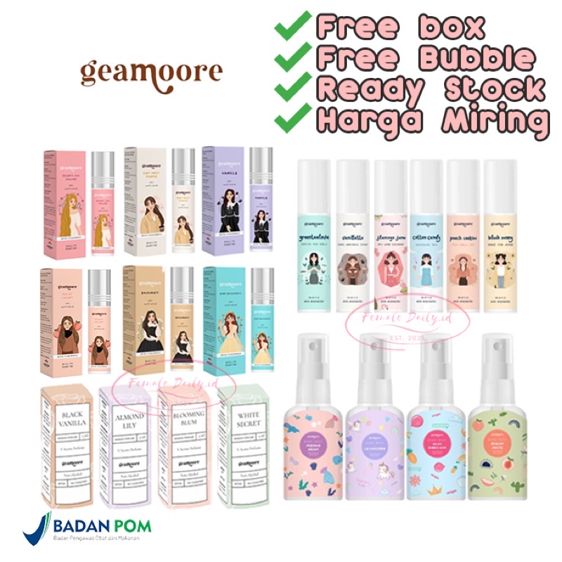 Jual PARFUM GEAMOORE 6ML|BODY MIST GEAMOORE|ADDICTED SERIES PARFUME ...