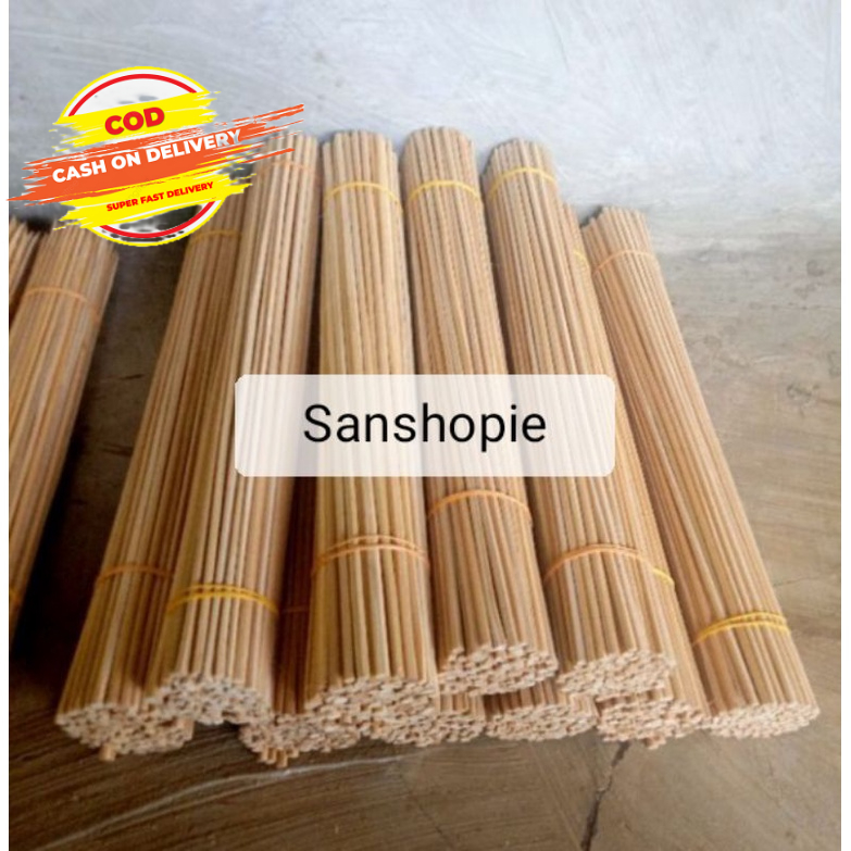 Jual Stik Bambu Lidi Bulat Berkualitas (P 40 cm L 5 mm isi 50 pcs ...
