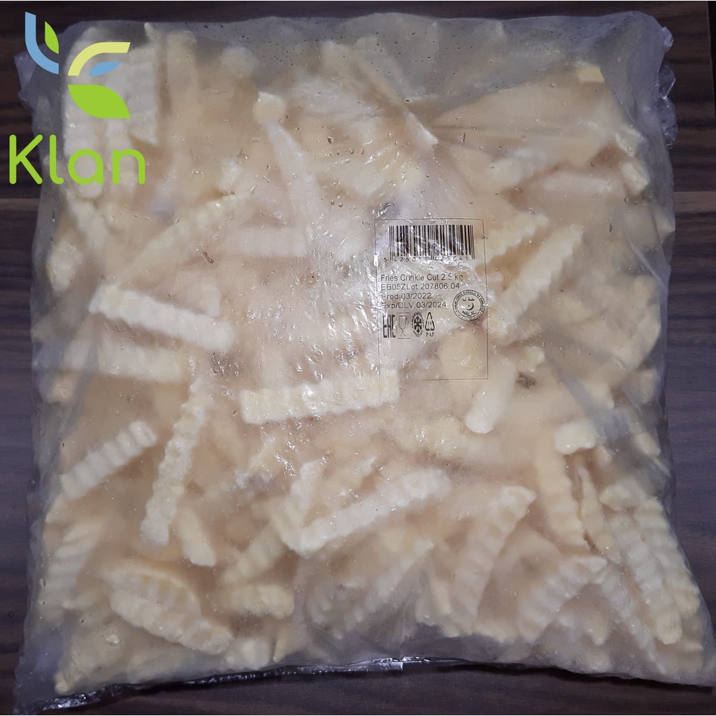 Jual KENTANG GORENG CRINKLE CUT 2KG/ FRENCH FRIES CRINKLE CUT 2 KG ...