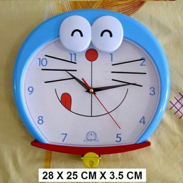 Jual Jam Dinding Karakter Kepala Doraemon dan Jam Dinding Full Body Karakter Doraemon | Shopee ...