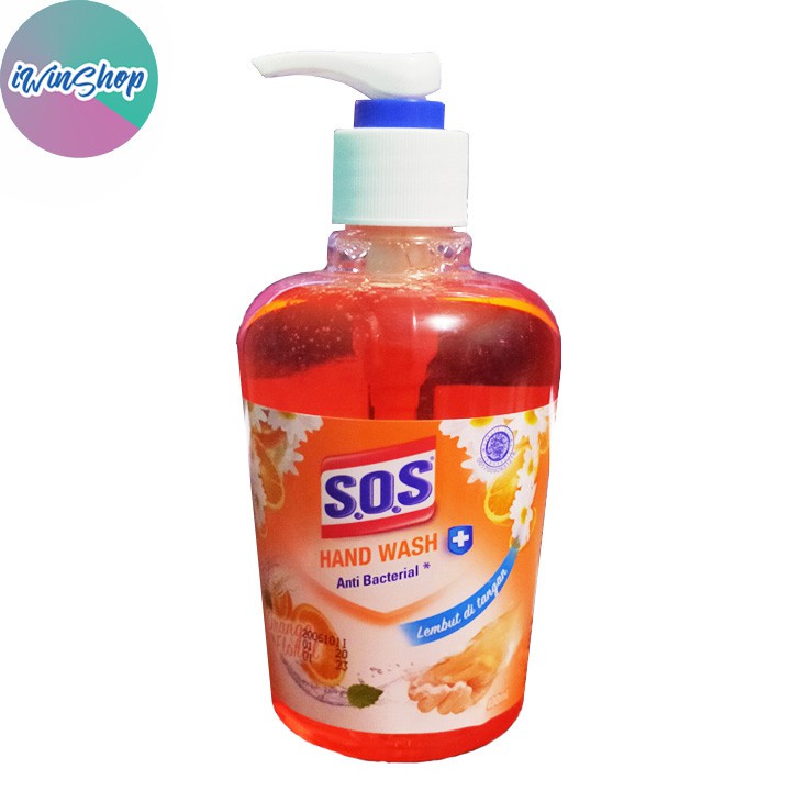 Jual SOS Sabun Cuci Tangan Hand Soap Sabun Cair Hand Wash Pump 400 ml ...