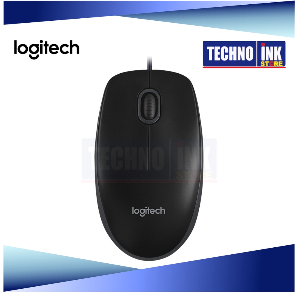 Jual Mouse Logitec USB B100 (usb kabel) | Shopee Indonesia