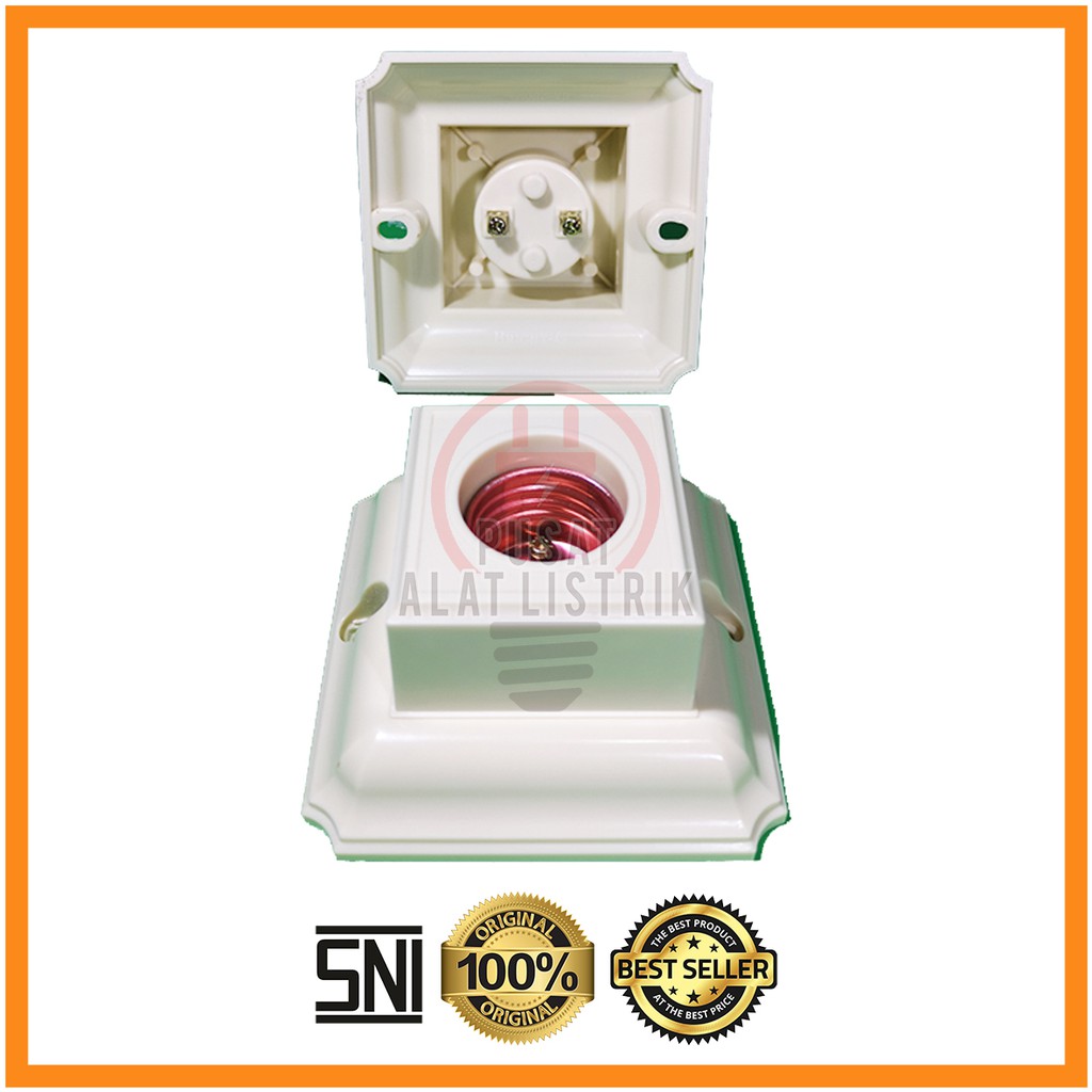 Jual FITTING PLAFON SEGI FITING LAMPU FITTING TEMPEL TEMPAT LAMPU ...