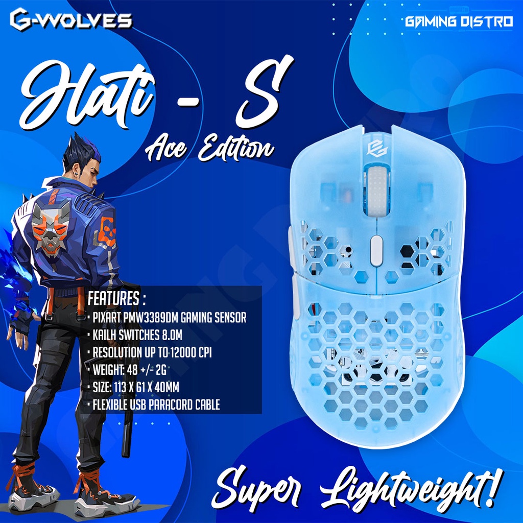Jual Mouse Gaming G-Wolves Hati HT-S Ace Limited Edition | Shopee Indonesia