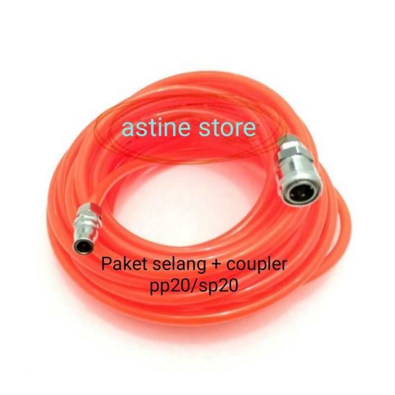 Jual SELANG-SLANG ANGIN KOMPRESOR/COMPRESOR PNEUMATIC 10 mtr/Selang ...