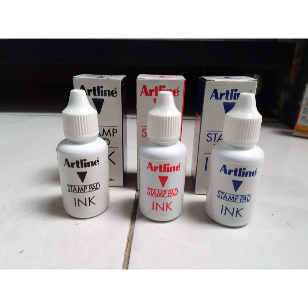 Jual Tinta Stempel Stamp Pad Ink Artline 30ml | Shopee Indonesia