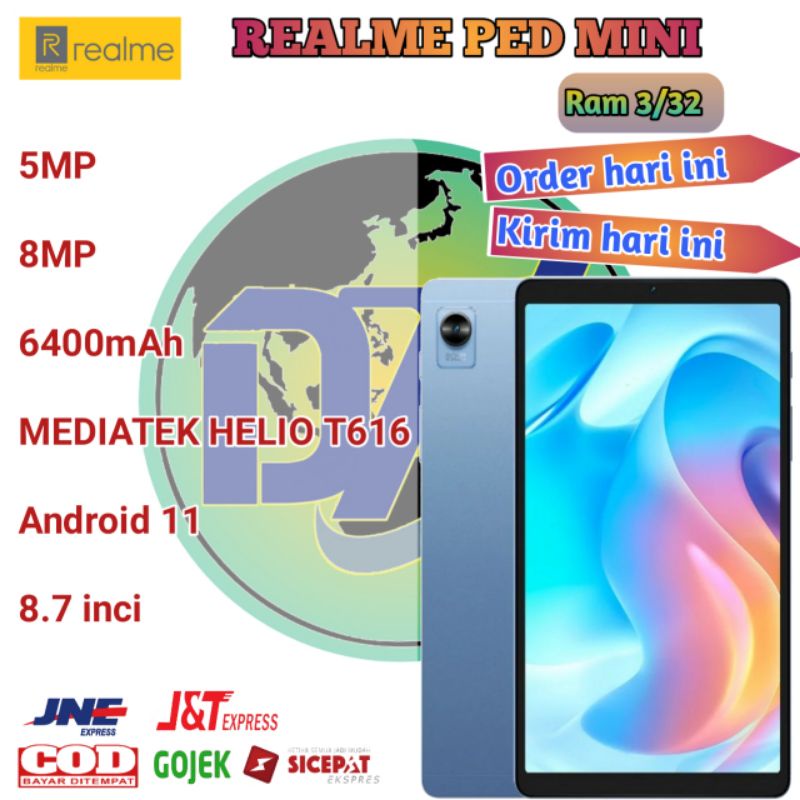 Jual REALME PAD MINI LTE TABLET 4/64 GARANSI RESMI REALME INDONESIA ...