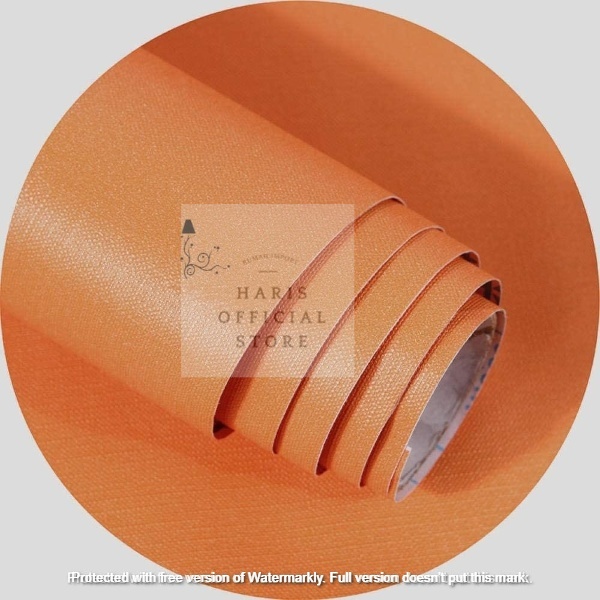 Jual WALLPAPER STIKER DINDING POLOS OREN 45CM X 10M | Shopee Indonesia