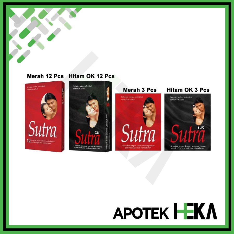Jual Sutra Merah OK Hitam Kondom Impor Isi 3 pcs 12 pcs Alat ...