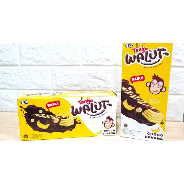 Jual TANGO WALUT WAFER RASA PISANG COKLAT JAJANAN ANAK SNACK MURAH ...
