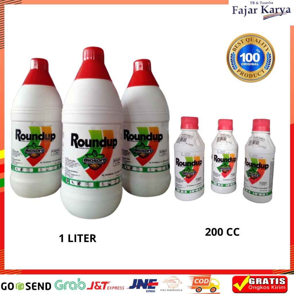 Jual Obat Rumput Roundup 486 SL Herbisida Pembasmi Rumput Gulma 1 Liter ...