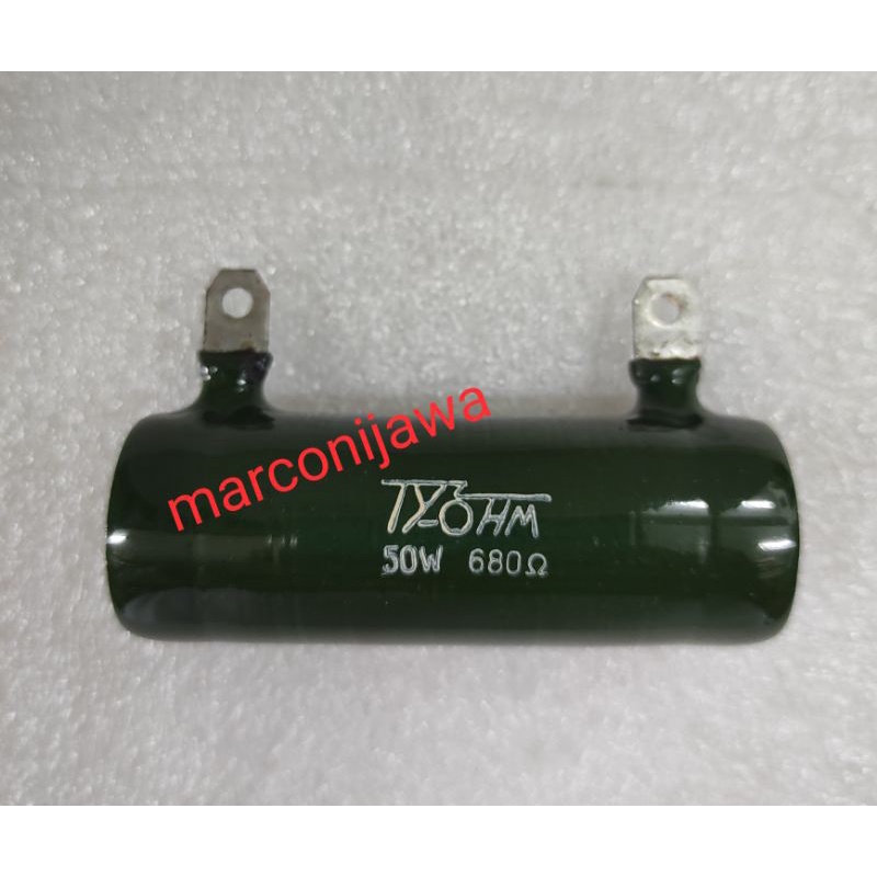 Jual Resistor 680 ohm 50wat hijau bambu japan | Shopee Indonesia