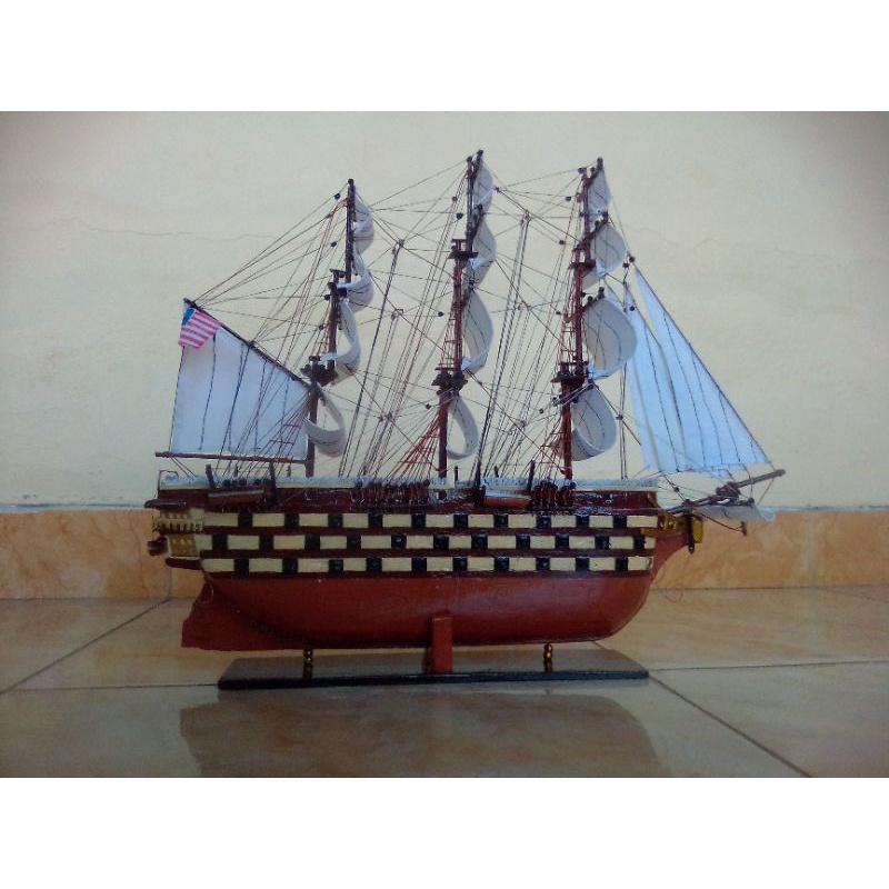 Jual Miniatur kapal layar USS PENSYLVANIA | KERAJINAN UNIK | Pajangan ...