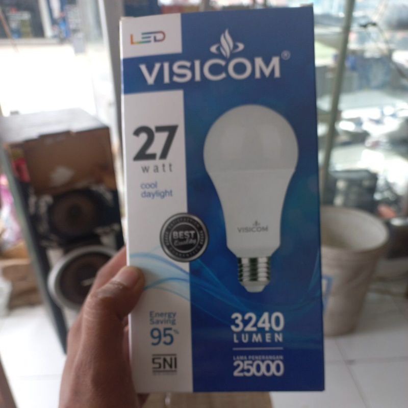 Jual Lampu Visicom 27 Watt LED BULB lumen 3240 | Shopee Indonesia