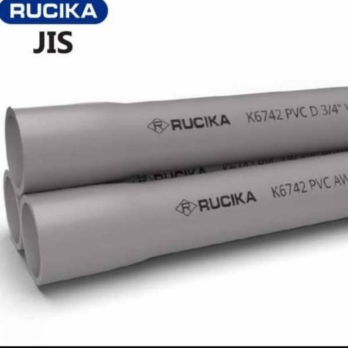 Jual Pipa PVC Rucika JIS AW 1 1/2 - Panjang 1 mtr (Isi Paket 4 Batang) t | Shopee Indonesia