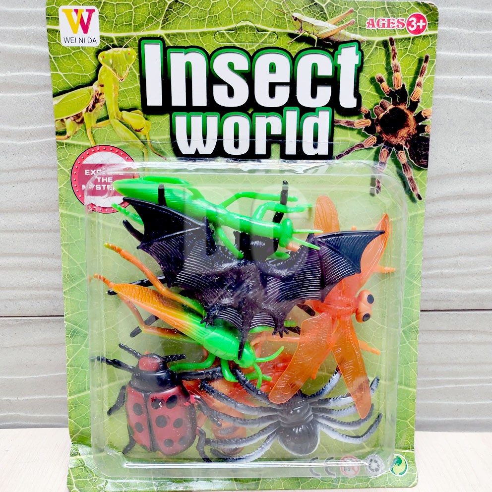 Jual TGA Insect World Set Mainan Serangga Kelelawar Belalang Kumbang ...