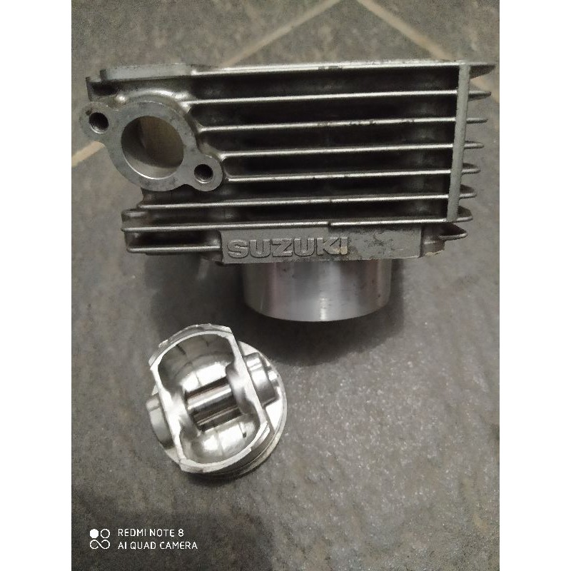 Jual Blok Seher Set Komplit piston kit isi Original ori cptan Suzuki Satria FU karbu old ...